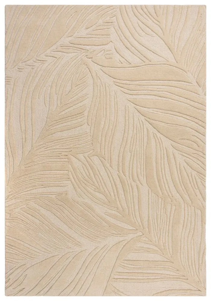 Flair Rugs, Kusový koberec Solace Lino Leaf Natural, 200x290, béžová, ložnice