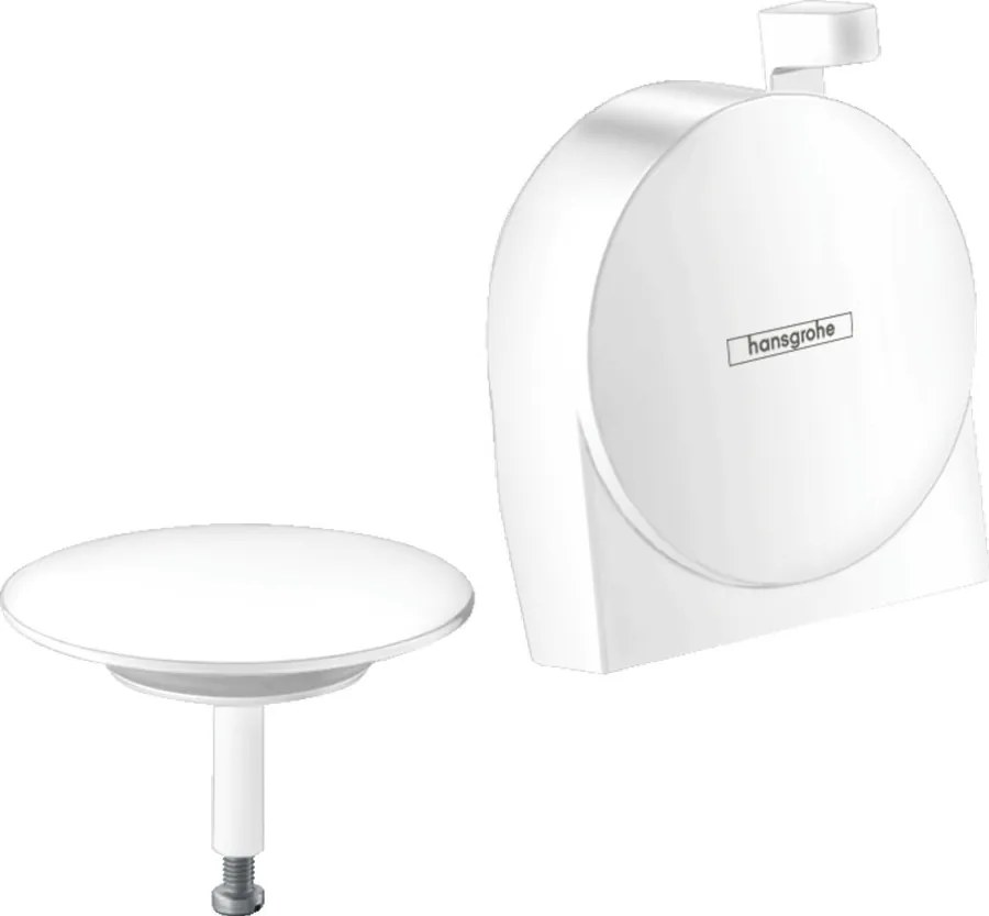 Hansgrohe Exafill S, vrchní sada vanového výtoku, odtokové a přepadové soupravy, matná bílá, HAN-58117700