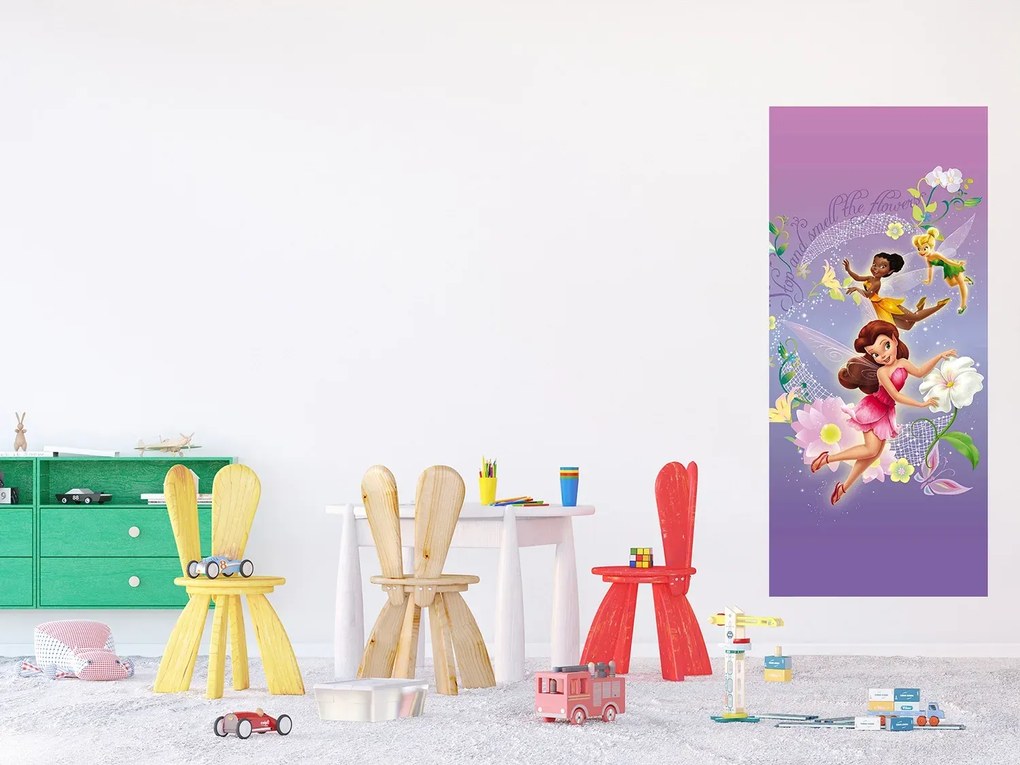 Dětská vliesová fototapeta na zed' Víly na Fialové, Disney | 90 x 202 cm | DFTDNV 5415