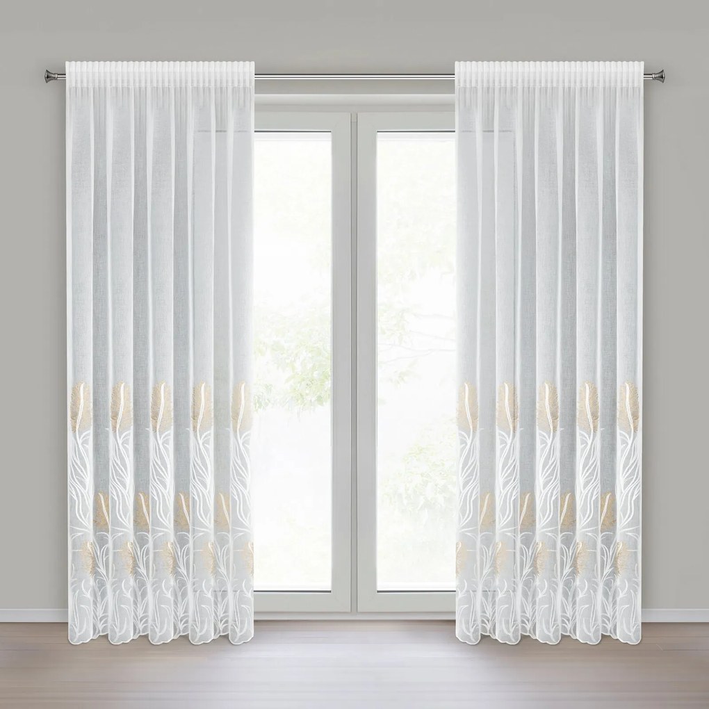 ZÁCLONA NA PÁSCE TILDA 140X270 CM LISTY