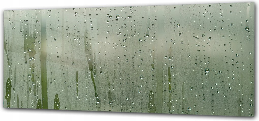 Skleněný obraz 80x30 grafika za sklem voda