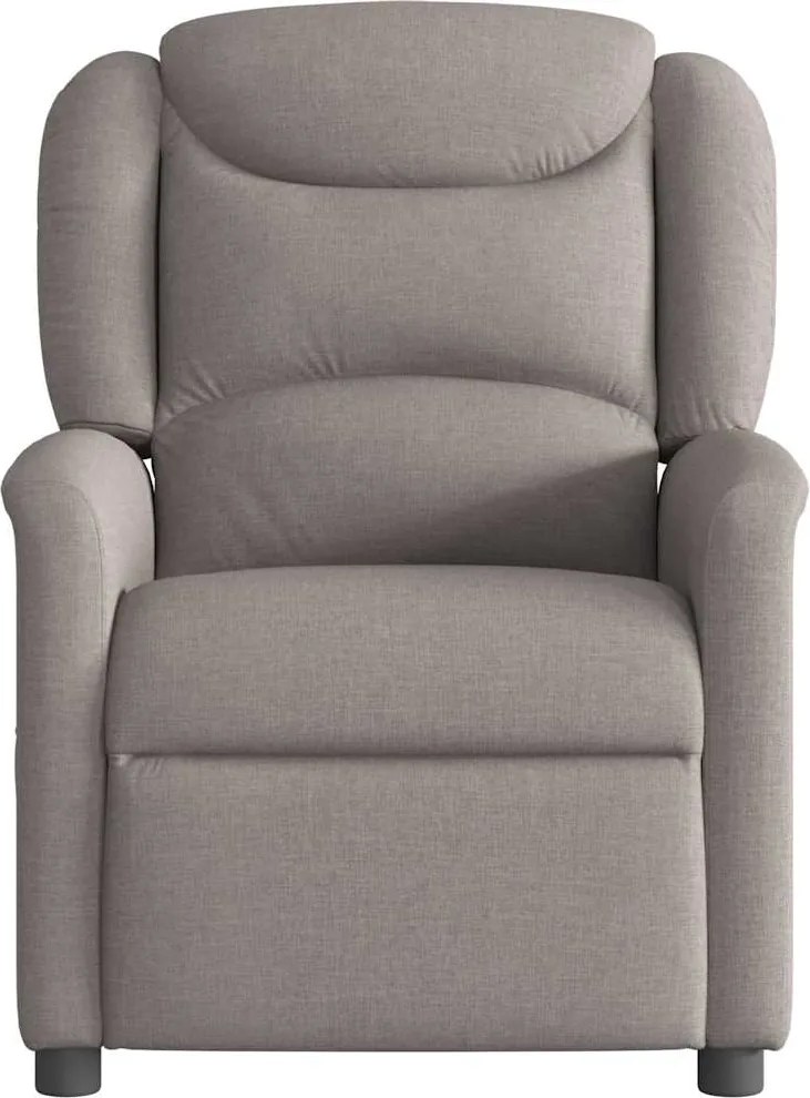 Elektrické masážní polohovací křeslo taupe textil 3303191
