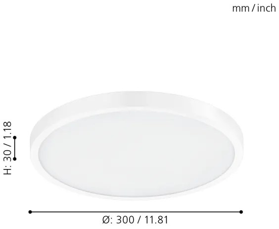 Eglo 98293 - LED Stmívatelné stropní svítidlo FUEVA-A LED/20W/230V + DO