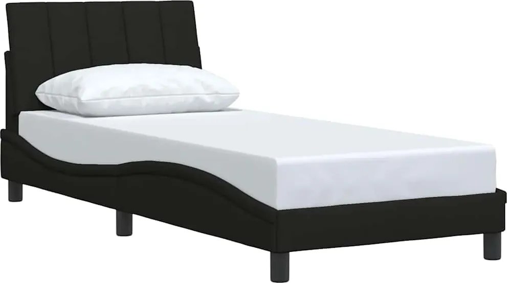 Rám postele bez matrace Hanko černá 80 x 200 cm textil 3310351