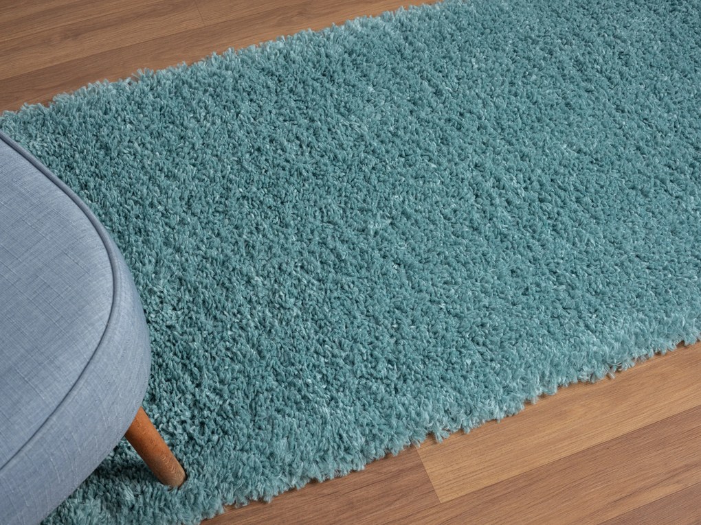My Flair, Běhoun My Shaggy hellblau, 80x300, modrá, chodba / předsíň