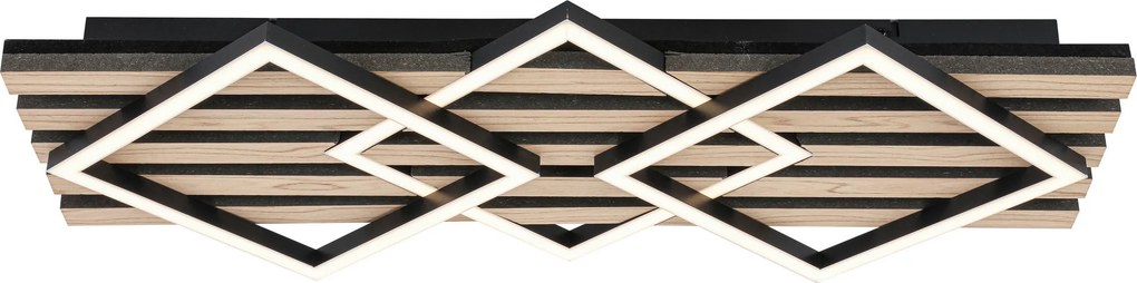 XXXLutz STROPNÍ LED SVÍTIDLO, 63/29/7,5 cm Novel - Stropní svítidla - 008227183701