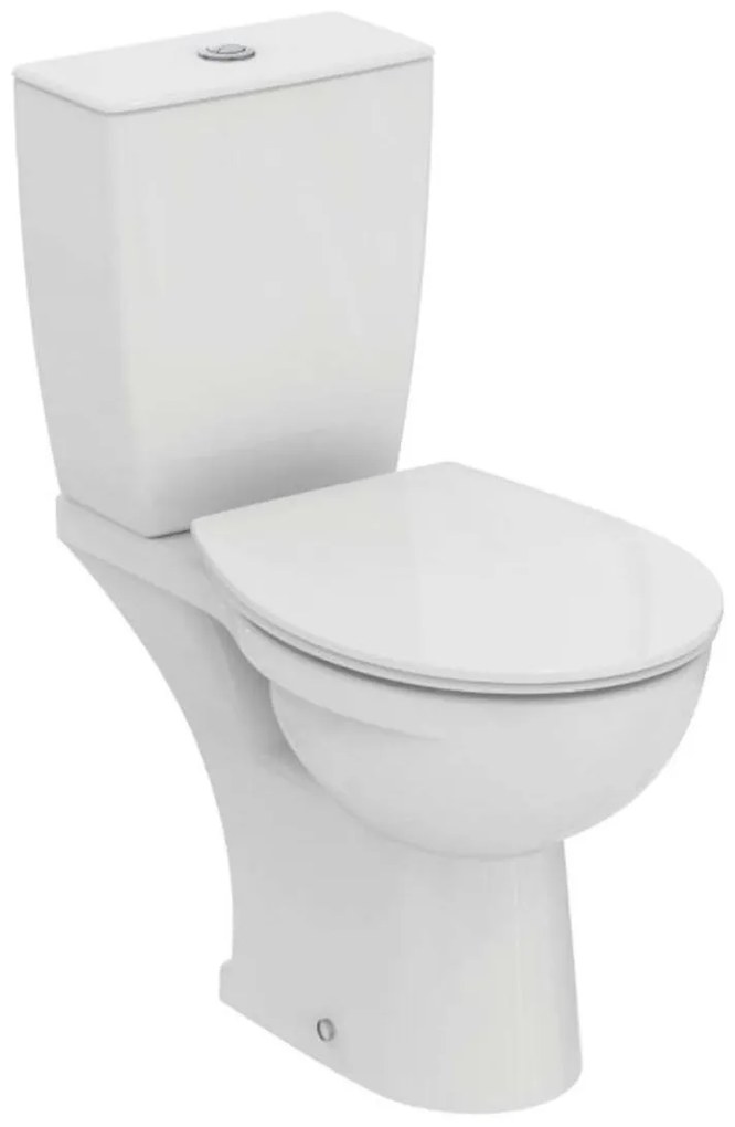 Ideal Standard Eurovit - WC kombi se sedátkem, zadní odpad, bílá W328801