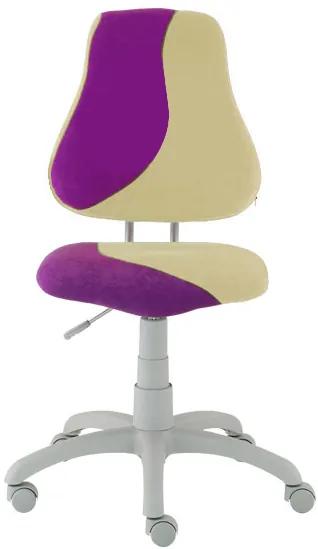 Dětská rostoucí židle ALBA FUXO S-line béžovo-fialová