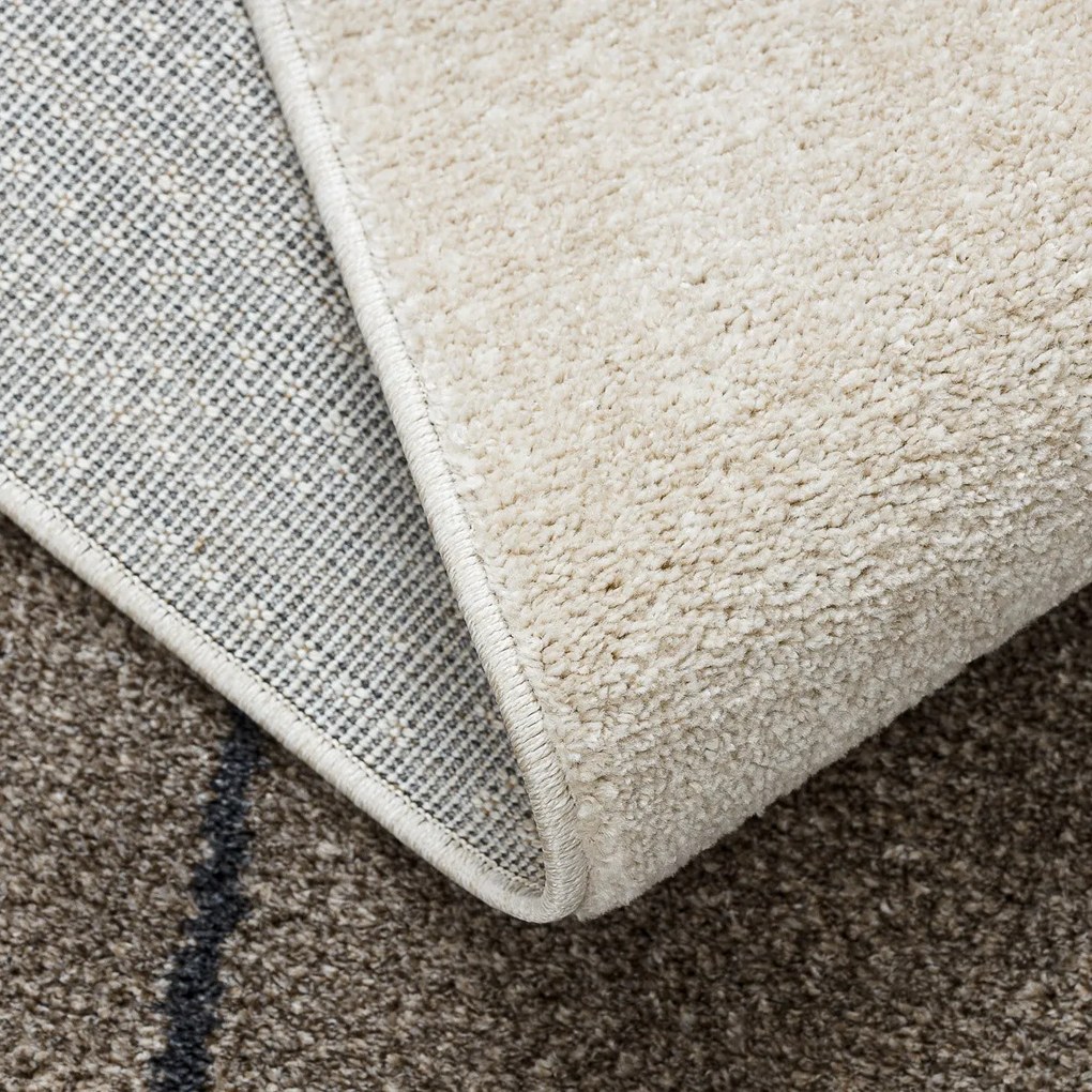 Dywany Łuszczów, Kusový koberec Fusion 0808 cream/l. beige, 120x170, béžová, kancelář