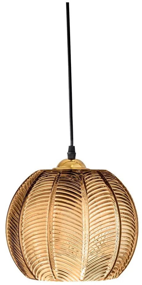 Jantarové závěsné svítidlo se skleněným stínidlem ø 22 cm Adar – Bloomingville