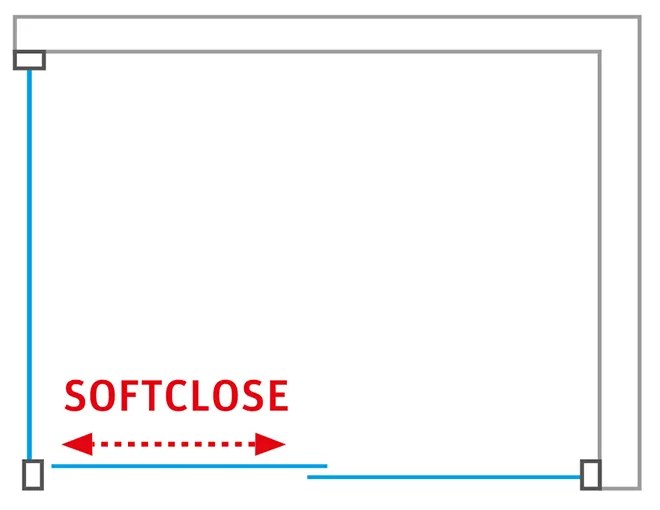 MI D2L/R + MI FX2 2050 mm Viz technická specifikace Transparent O 1100 × 800 Černý elox Pravé dveře 1100 800 MI D2R/1100_MI FX2/800_cer