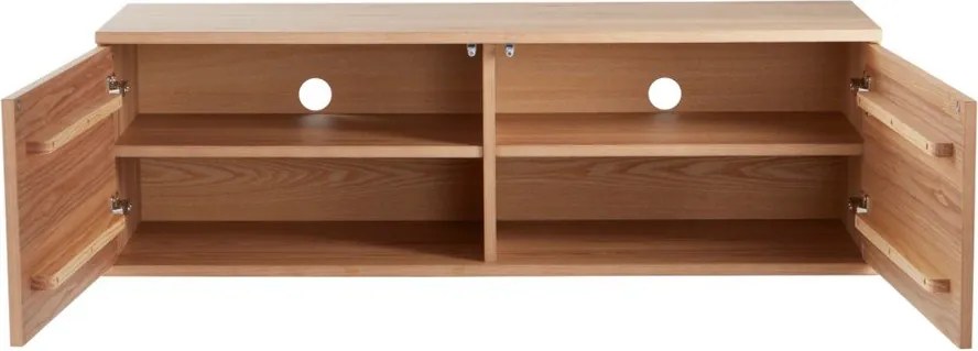 TV stolek v dekoru jasanu v přírodní barvě 120x38x40 cm Sandviken – Jotex