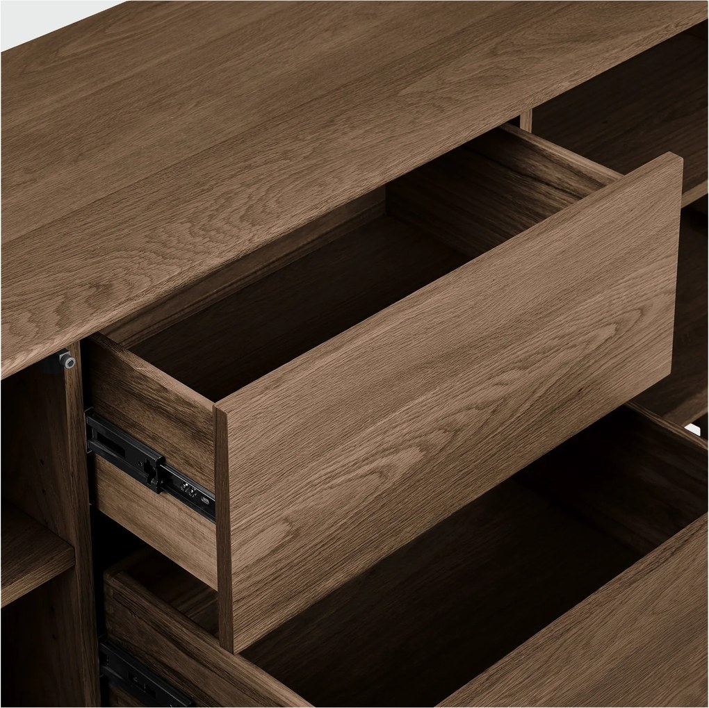 House Nordic Komoda DARWIN tmavě hnědá 180×45 cm 3150101
