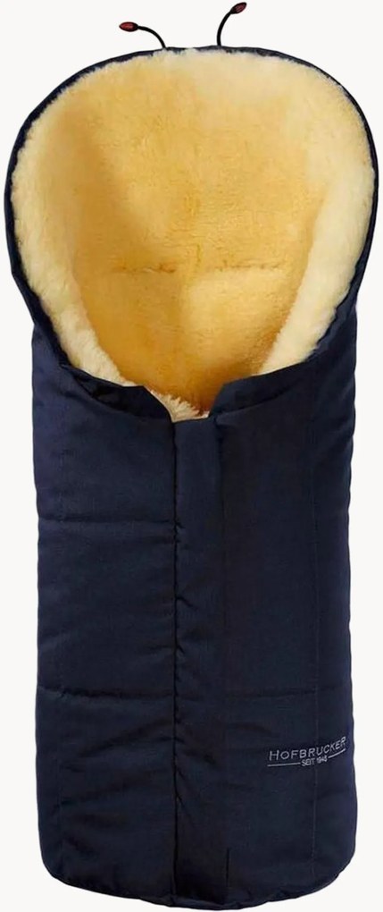 Zimní fusak z jehněčí kůže do autosedačky, kočárku Eskimo