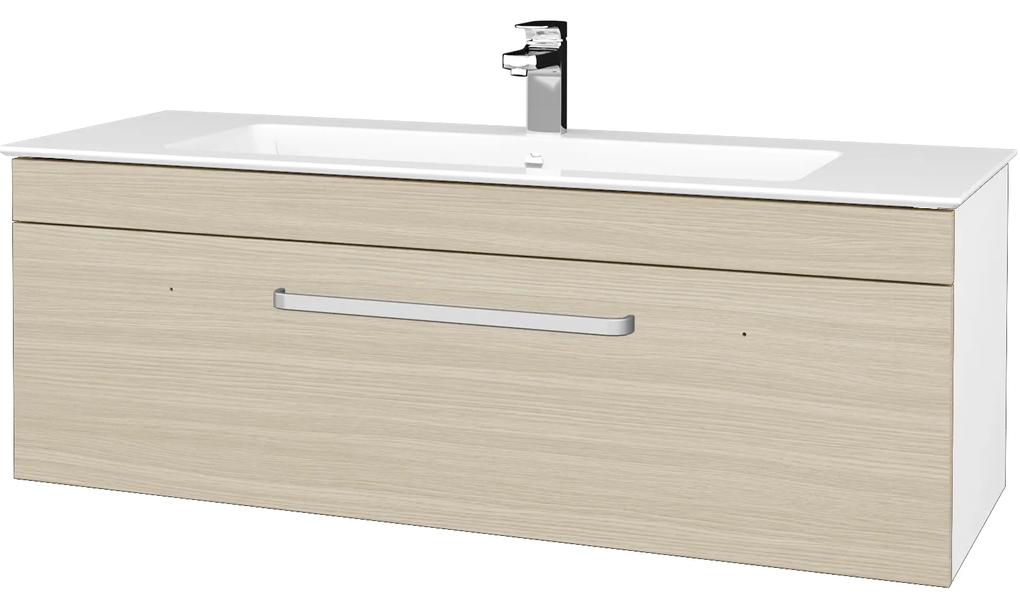 Dřevojas Koupelnová skříň ASTON SZZ 120 Varianta: M01 Bílá mat / Úchytka T04 / M01 Bílá mat