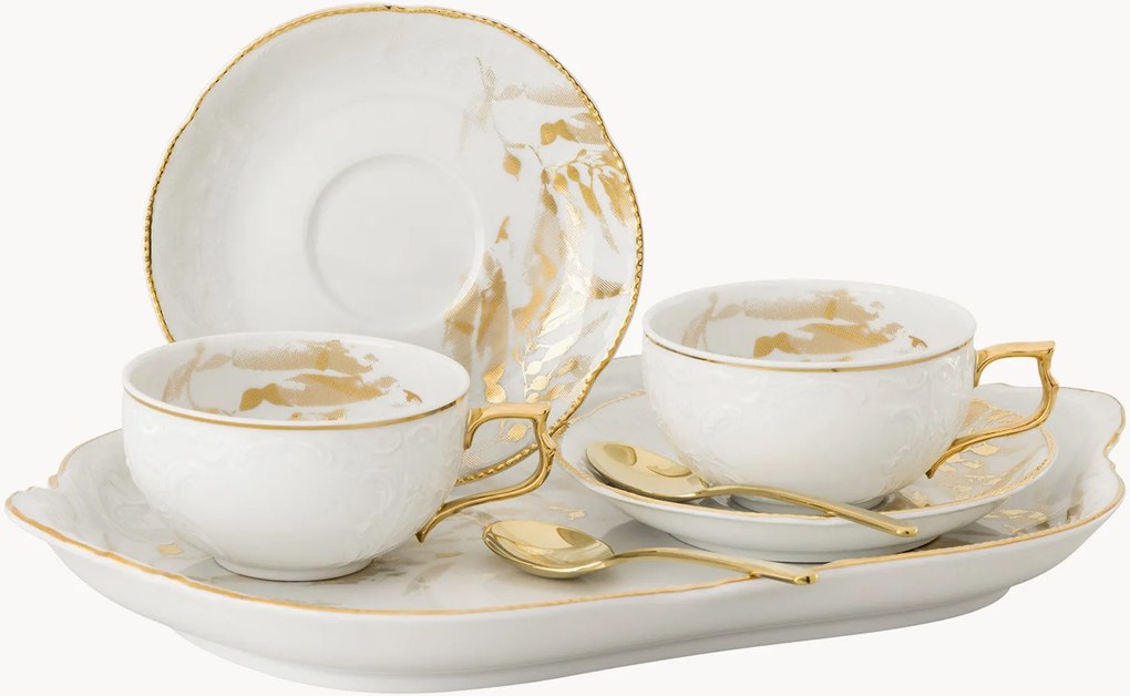 Porcelánová čajová souprava Sanssouci Jubilee, 7 dílů