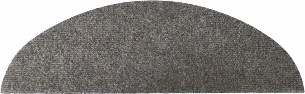 Samolepicí nášlapy na schody 15 ks 56x17x3 cm šedé 136391