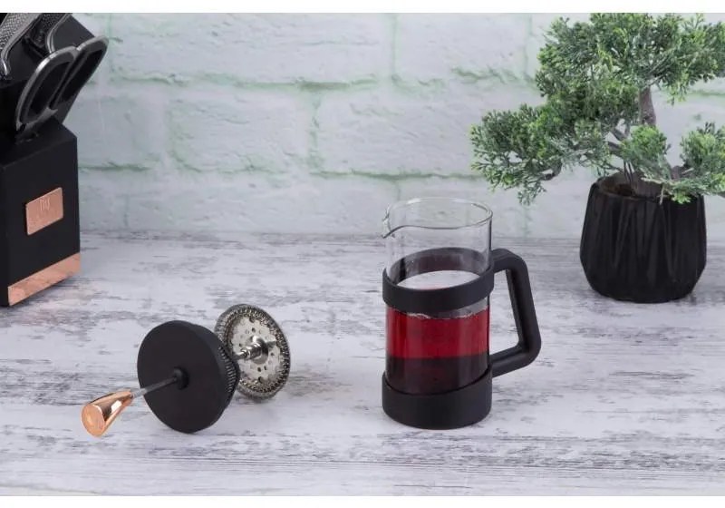 BERLINGERHAUS Konvice na čaj a kávu French Press 350 ml Black Rose Collection BH-7614