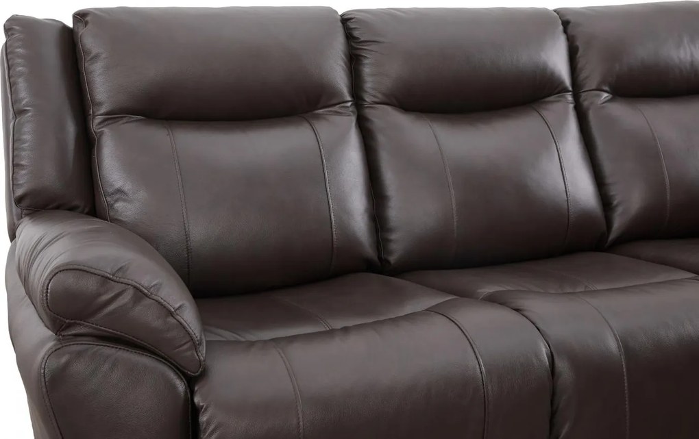 FALCO Sedací souprava Komfort – pravá kůže a elektrický relax
