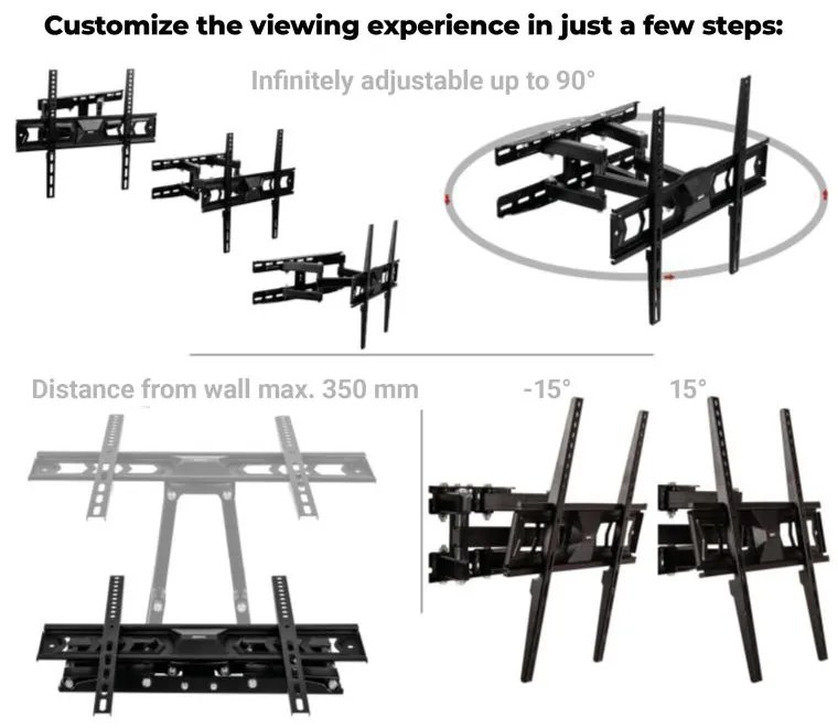 MOUNTY® Nástěnný držák na TV, VESA 600 x 400