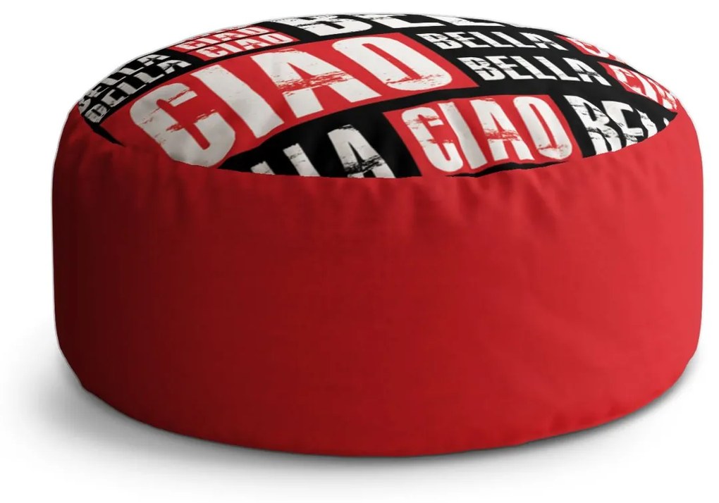 Sablio Taburet Circle La Casa de Papel Professor or Bella Ciao motiv 2: 38x48 cm