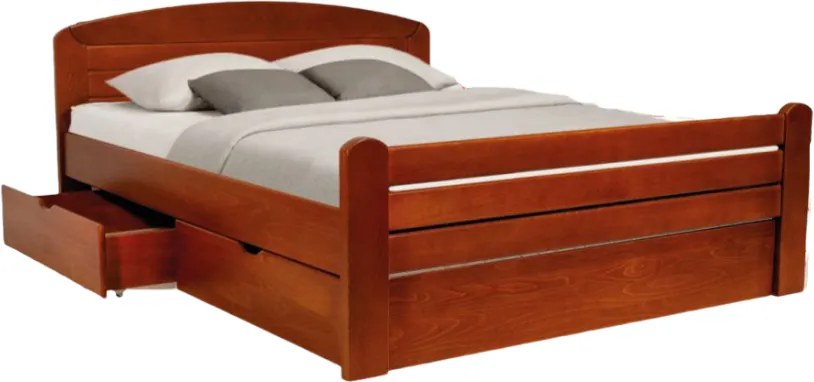 Postel z masivu K7 - buk 180 × 200 cm Buk natural