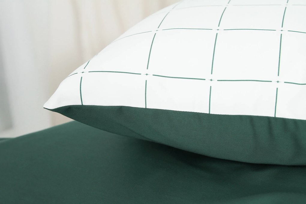Saténový povlak na polštář Royal Dream - dark green Velikost: 40 x 40