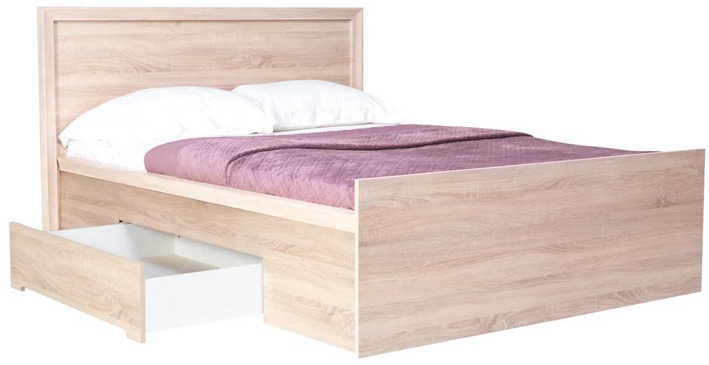 Manželská postel 140 cm Fintona F10 (s roštem a úl. prostorem). 612010