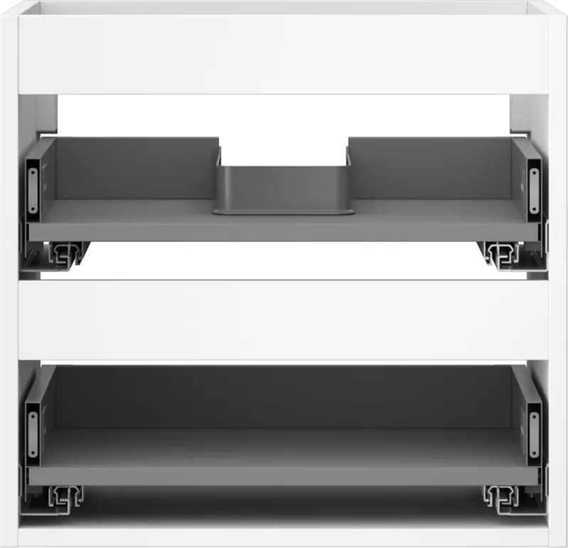 Mexen Box-A, závěsná skříňka 50 cm, 2 zásuvky, bílá matná, 91AX0-0500-470-2-01
