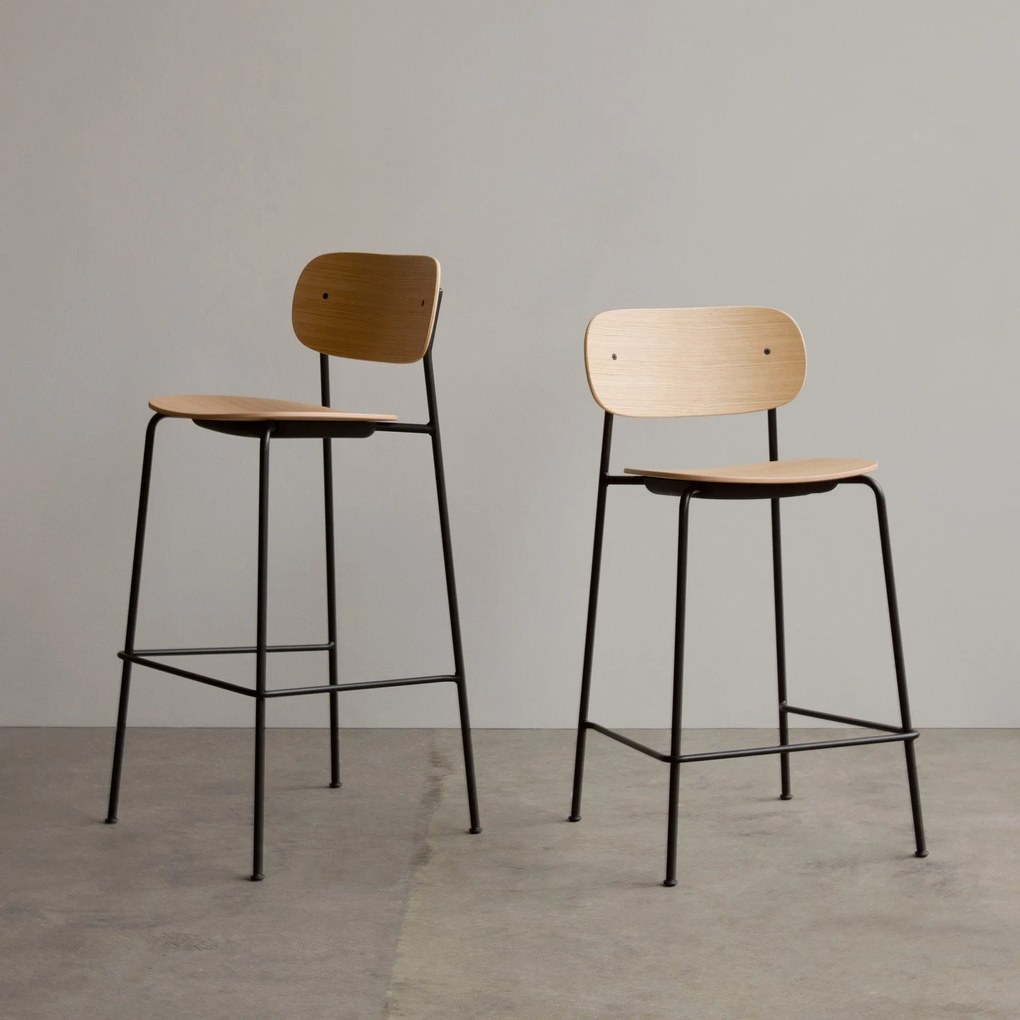 AUDO (MENU) Barová židle Co Counter Chair, Black Oak