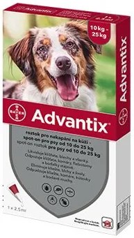Elanco (ex-BAYER Animal Health) Advantix Spot On 1x2,5ml pro psy 10-25kg (1 pipeta)