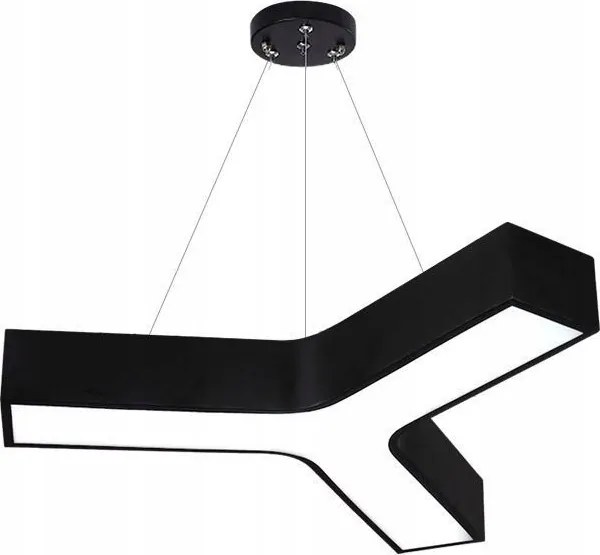 stropní svítidlo Led lustr Yetii Black černá matná závěsná 60 cm Loft
