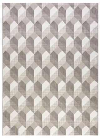 koberec FLAT 48624/686 SISAL 3d kostka velikost 140x200 cm | krásné koberce cz