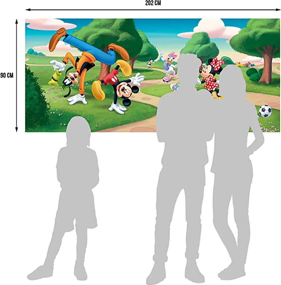 Dětská vliesová fototapeta na zed' Mickey Mouse Sporty, Disney | 202 x 90 cm | DFTDNH 5323