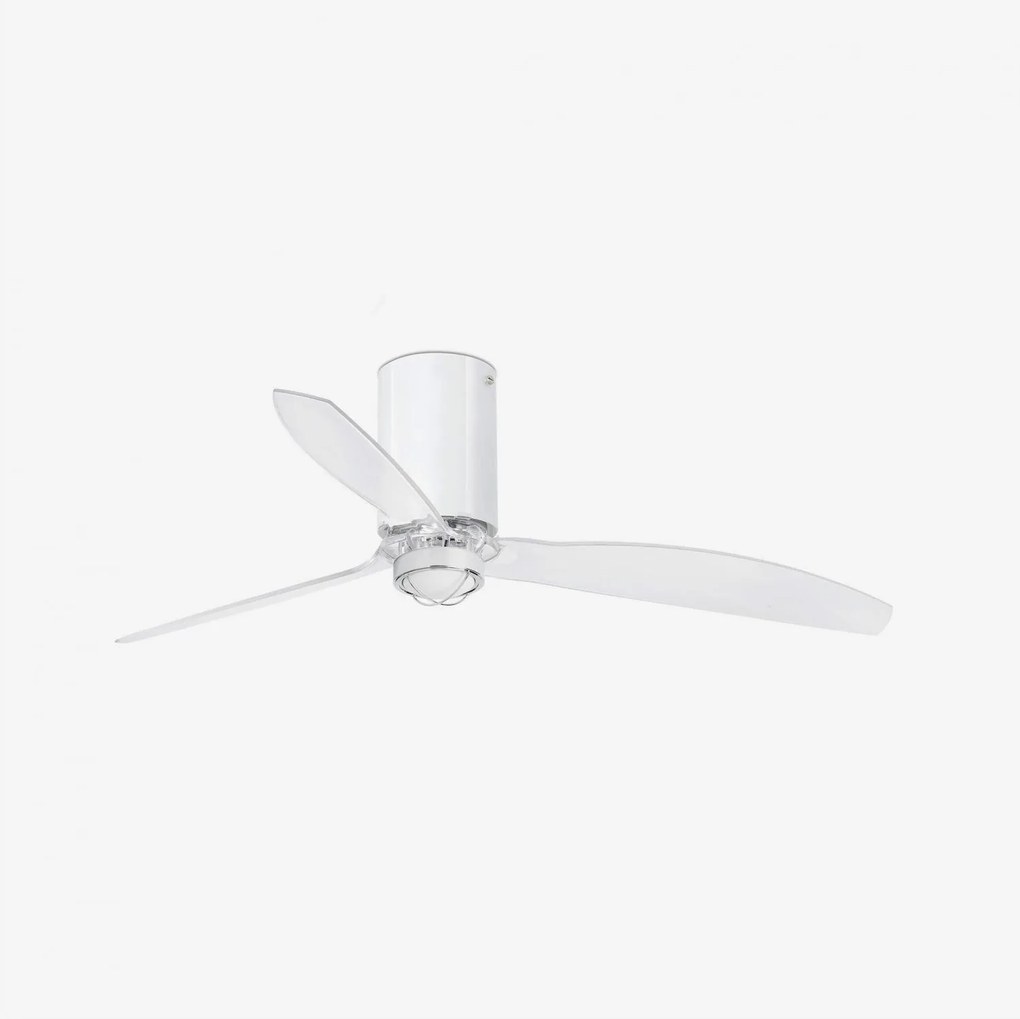 FARO 32038-9 MINI TUBE FAN M LED, bílá/transparentní, stropní LED ventilátor s DC motorem - FARO