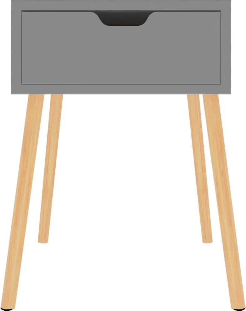 Noční stolky 2 ks šedé 40 x 40 x 56 cm kompozitní dřevo 326800