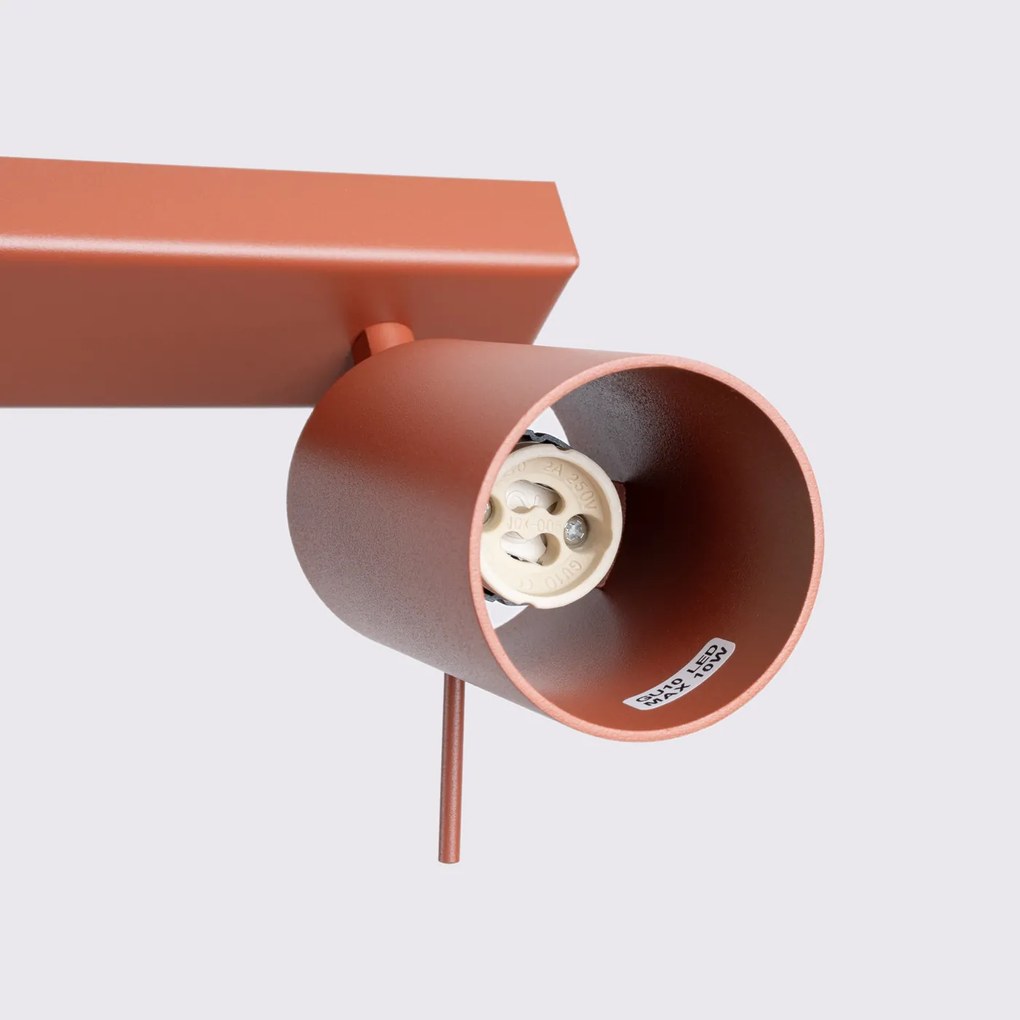 Sollux Lighting Stropní svítidlo RING 2 červená ochra