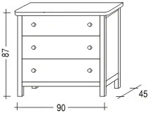 Gazel ANNY komoda III. - velká