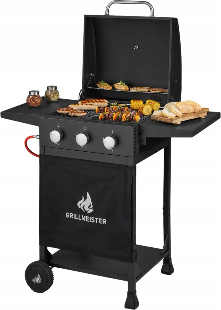 Plynový gril Grillmeister 9 kW 3 hořáky