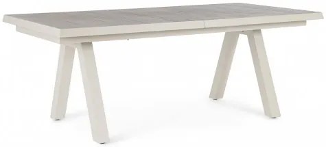 BIZZOTTO Rozkládací zahradní stůl KRION 205-265x103 cm světlý