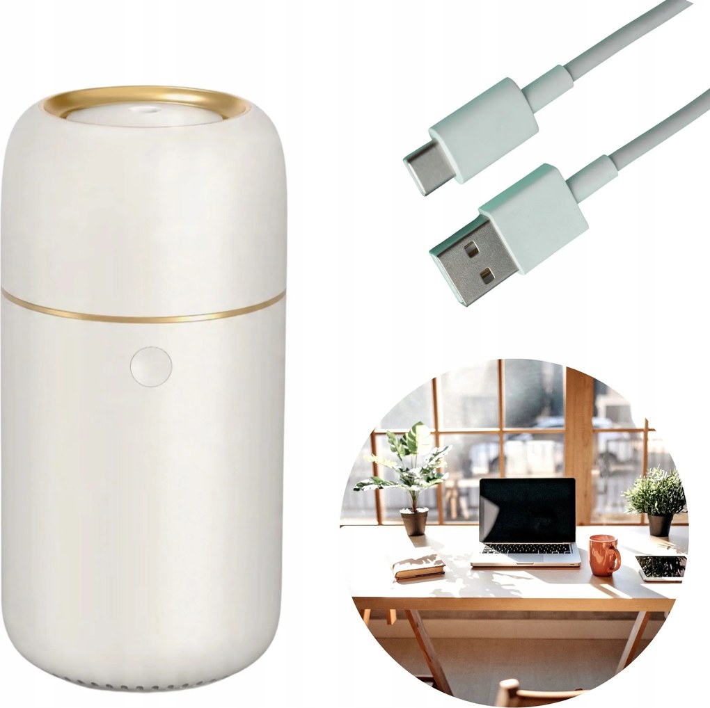 Přenosný difuzér Moderní vzhled Snadné ovládání přes Usb-c do kanceláře
