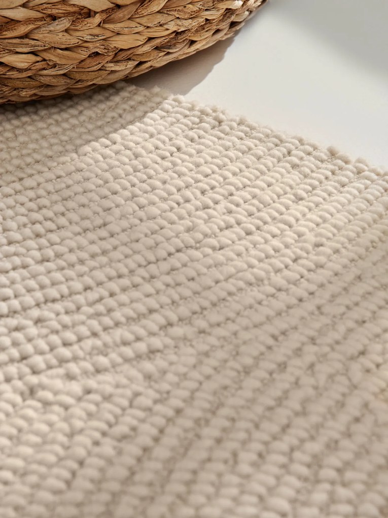 Hanse Home, Kusový koberec Calmio 106220 Natural White kruh, 120x120 (průměr) kruh, bílá, ložnice