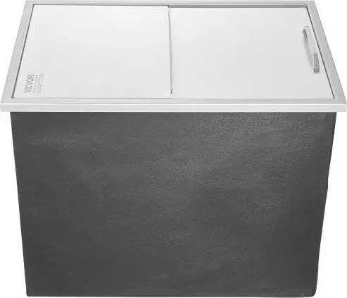 68,6 × 45,7 × 53,3 cm vkládací ledová truhla Chladič ledu Nádoba na led Nerezová