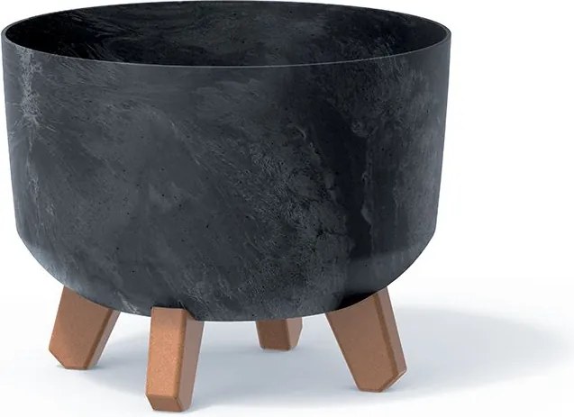 PRO Květináč GRACIA BETON EFFECT 23,8 cm antracit