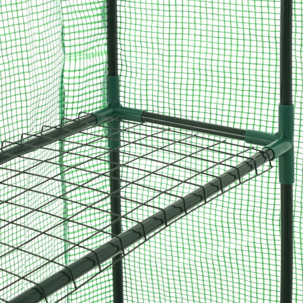 Skleník S 12 Policemi Ocel 143 X 214 X 196 Cm
