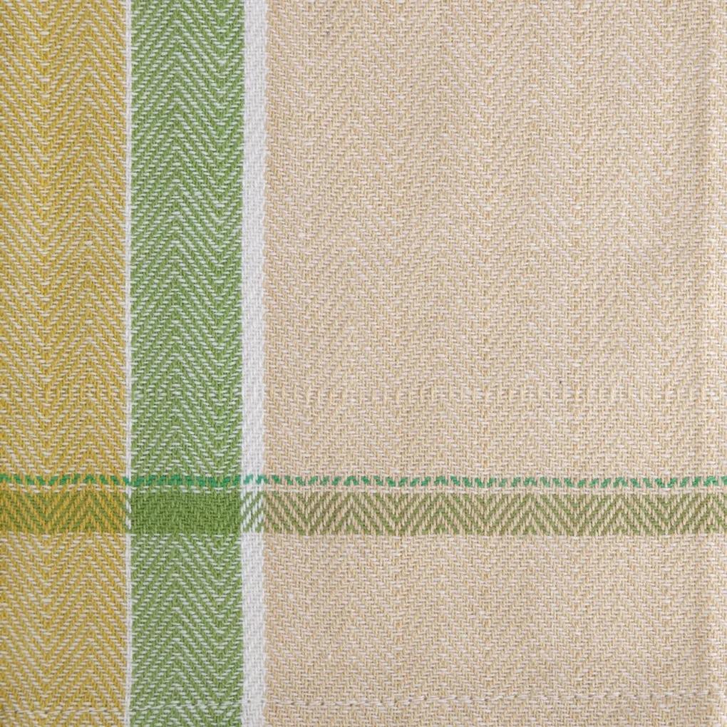 Kuchyňská utěrka OLIVIA I 50x70 cm béžovo-zelená