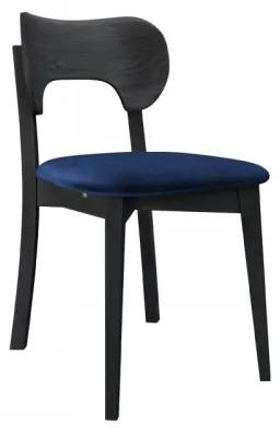 Čalouněná jídelní židle KT64, Potah: Magic Velvet 2250, Barva dřeva: czarny