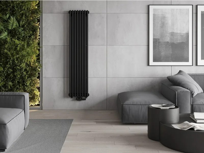 Mexen Denver dekorativní radiátor 1600 x 378 mm, 1487 W, černý - W215-1600-378-00-70