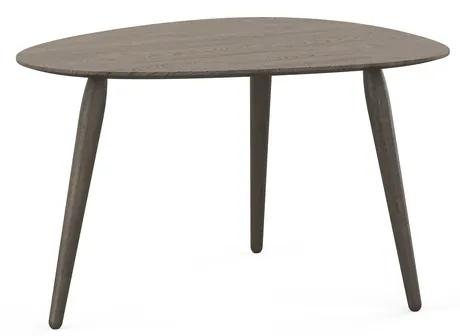 Odkládací stolek Play Trioval z dubového masivu- Ø75 Rozměry:: 75x50cm, typ dřeva:: tmavý dub