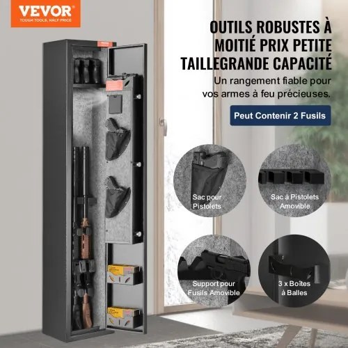 Gun Safe Trezor pro pušky s digitální klávesnicí a zámkem pro 3 pušky a 4 pistole